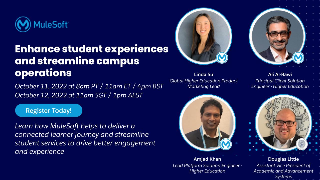 Enhance student experience and streamline campus operations | MuleSoft